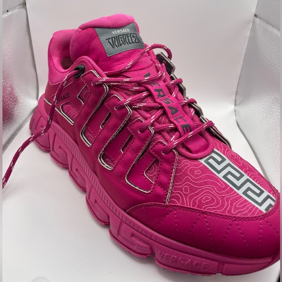 Versace | Shoes | Versace Trigreca Cerise | Poshmark